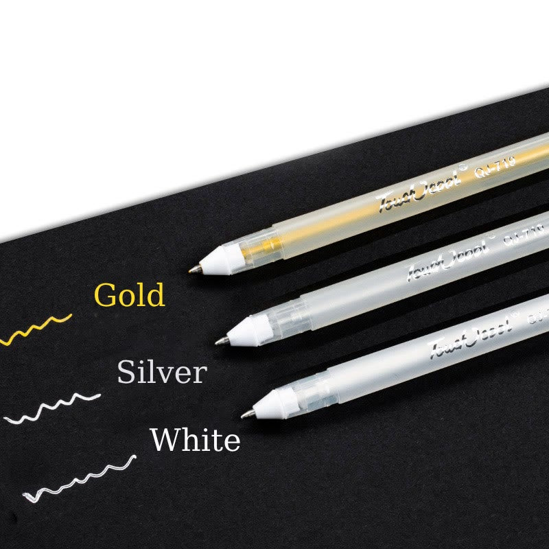 0.8mm Tip Highlight Pens For Students Clear Pattern Office Supplies ...